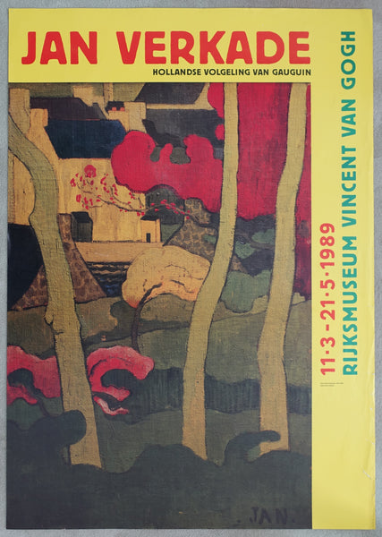 van Gogh Museum # JAN VERKADE # A0 poster, 1989, B-- – ftn books
