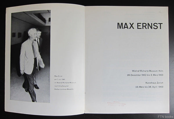 Wallraf-Richartz Koln # MAX ERNST # 1963, vg++ – ftn books