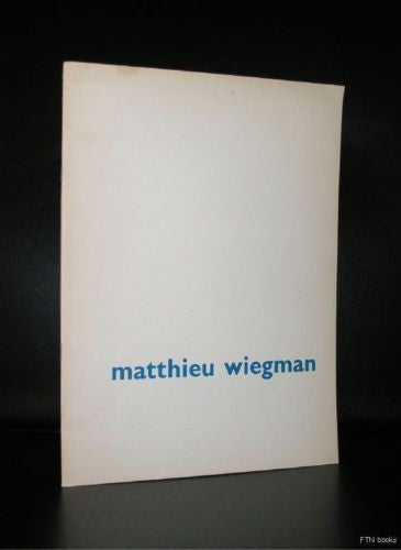 Stedelijk Museum # MATTHIEU WIEGMAN# 1950, nm – ftn books
