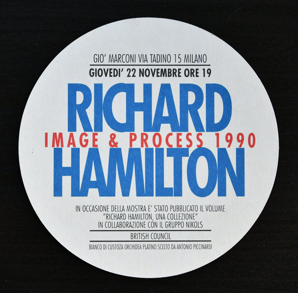 Richard Hamilton # IMAGE & PROCESS # invitation, 1990, mint – ftn books