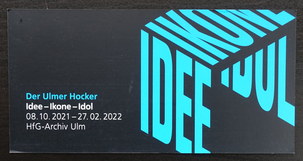 Hfg Archiv Museum ULM # DER ULMER HOCKER # 2021, invitation – ftn books